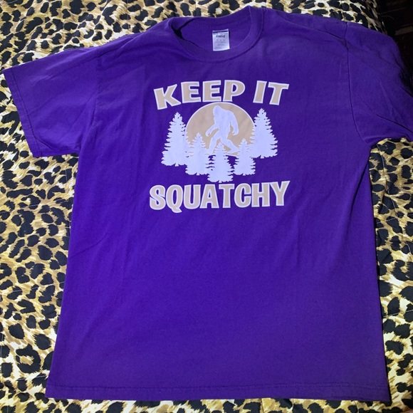 Jerzees | Shirts | Keep It Squatchy Bigfoot Sasquatch Tshirt Nwot Xl ...